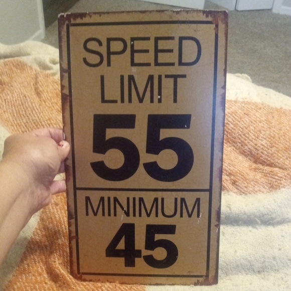 Wall Decor | Vintage Style Speed Limit Sign | Poshmark